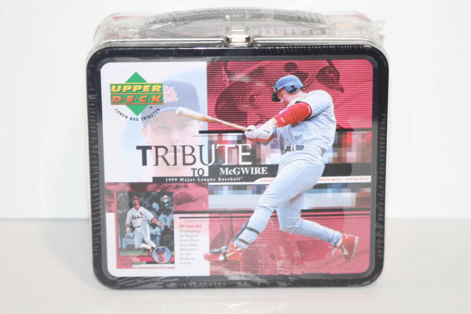 New Sealed - Upper Deck Tribute Mark McGwire 1999 MLB Lunch Box w/ 30 ...