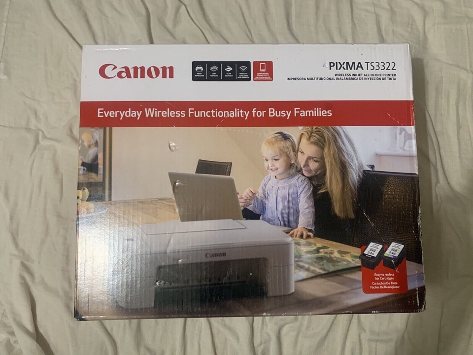 Canon TS3322 PIXMA Wireless Wi-Fi All-In-One Printer Airprint Inkjet ...