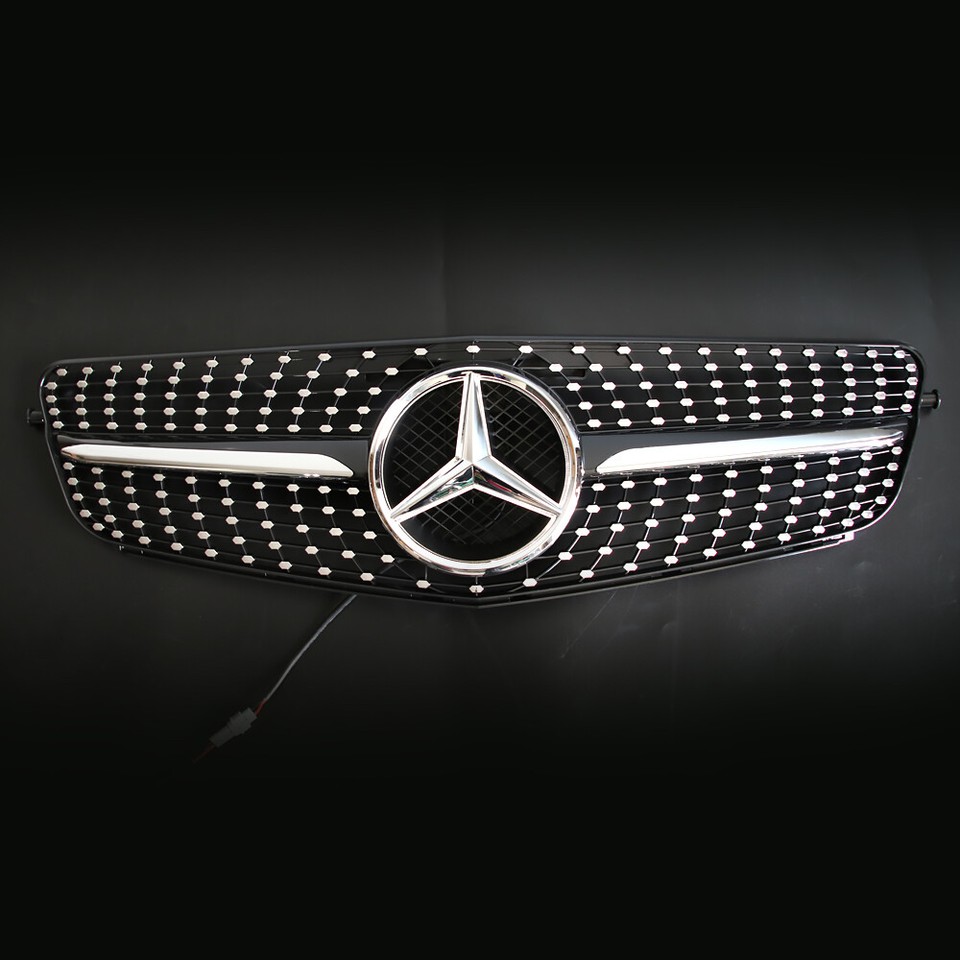 For Mercedes Benz W204 C250 C300 C350 2008-2014 Front Grille Grill W ...