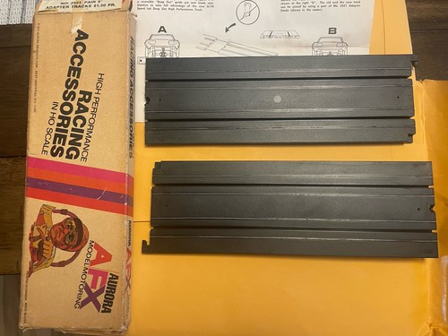 AURORA AFX TO TJET 9" ADAPTER TRACKS ~ PR W/HRDW ~ NO BROKEN PIECES | eBay