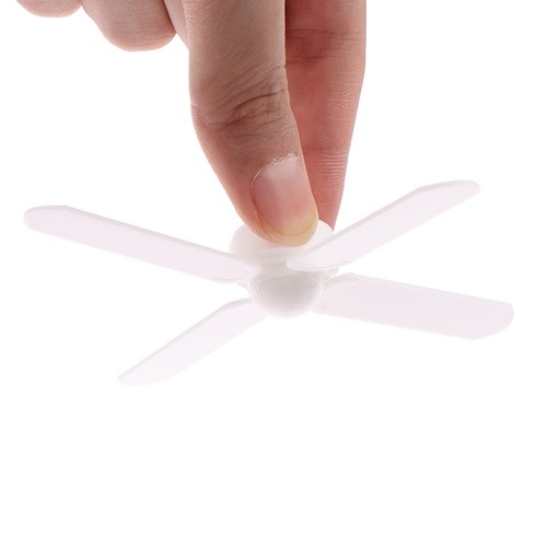 1:12 Dollhouse Miniature Ceiling Fan Electric Fan Model Doll Home Home ...