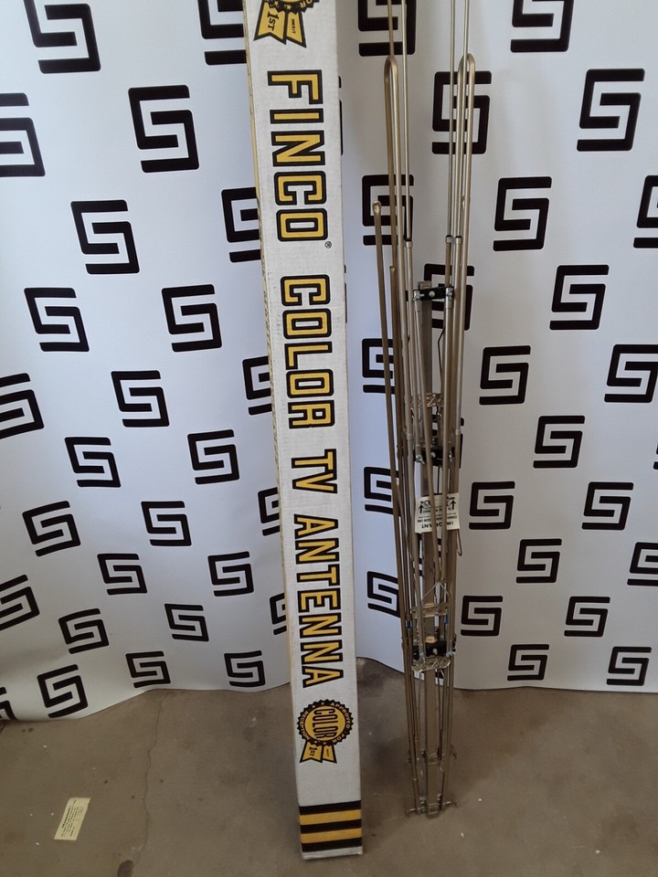 NEW All Channel Vintage FINCO Gold Corodized Antenna Air Terrestrial ...