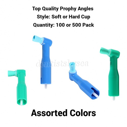 100X Dental Disposable Prophy Angles Regular Cup Latex Free Right Angle ...