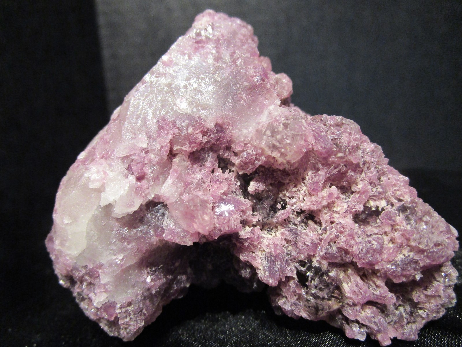 Lavender Lepidolite Intergrown with Gemmy Quartz Crystals | eBay