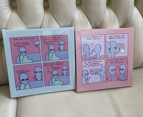 NEW Strange Planet Canvas Art Wall Print Nathan Pyle Aliens Square Fall ...