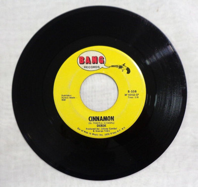 Derek: Cinnamon b/w This Is My Story 1968 Bang Records B-558 Specialty ...