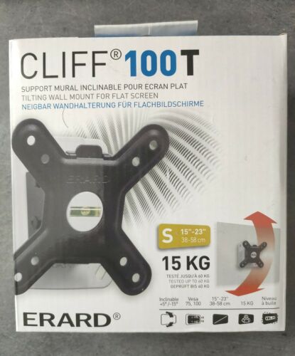 SUPPORT MURAL INCLINABLE POUR ÉCRAN PLAT ERARD ERARD CLIFF Tilt 100 ...