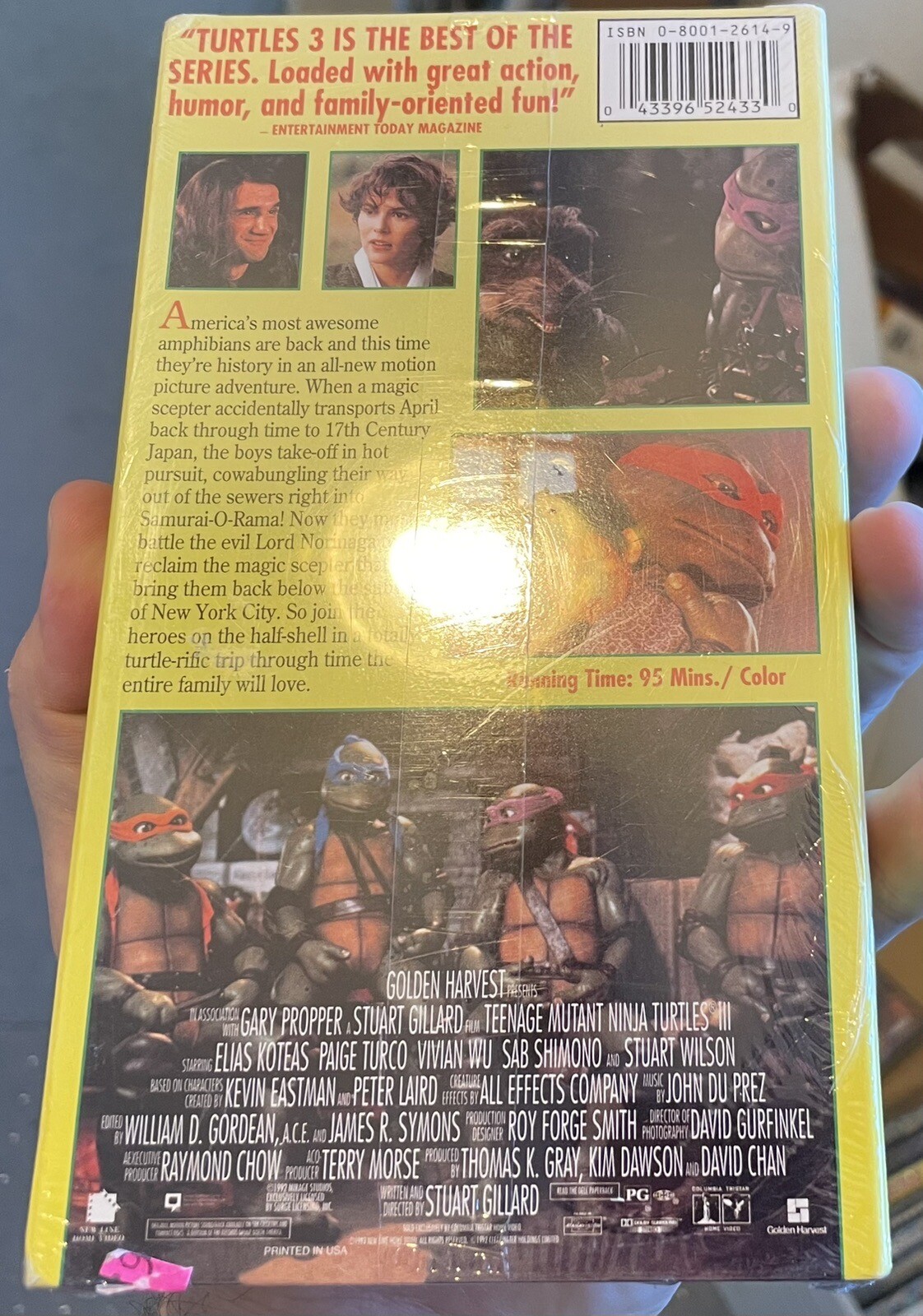 TEENAGE MUTANT NINJA TURTLES III 3 vhs Tape TMNT Brand New SEALED ...