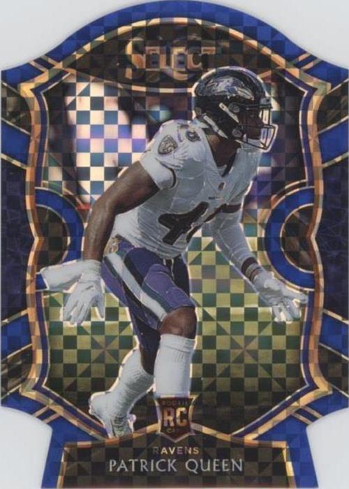 2020 Panini Select - Concourse Patrick Queen #93 Blue Prizm Die-Cut (RC ...