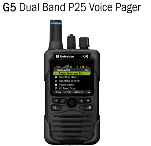 Unication G5 VHF/700/800 P25 Analog Pager - Customer Return - PERFECT ...