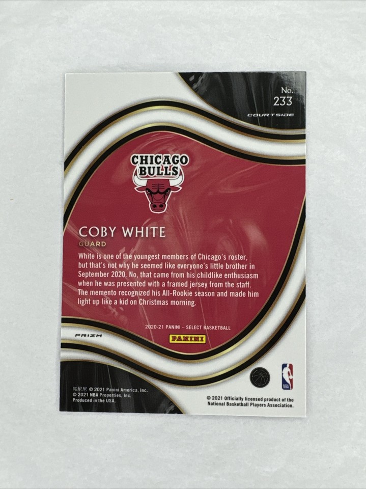 Coby White GREEN PURPLE Prizm - Select Basketball 2021 No 233 | eBay