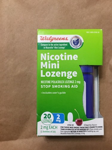 Walgreens Mini 20 Lozenges Cherry 2mg | eBay