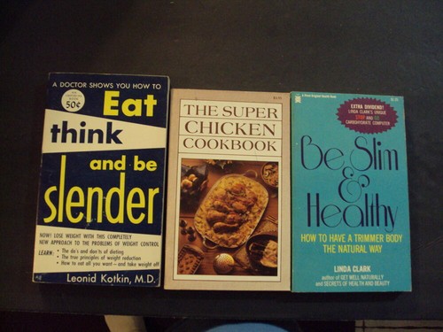 3 PBs Eat Think And Be Slender; Super Chicken Cookbook; Be Slim And Hea ...