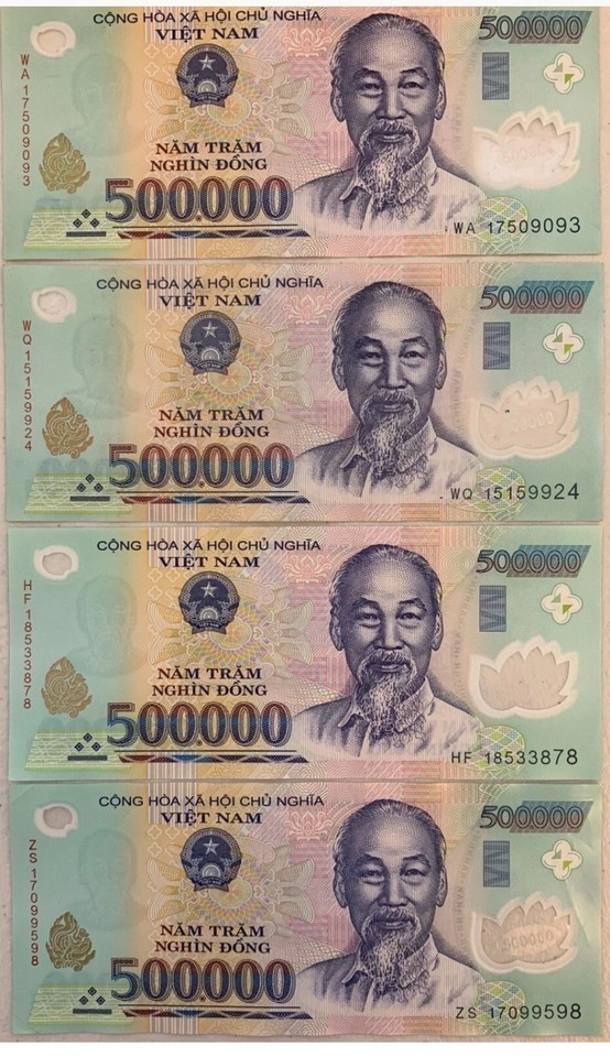 5 Million VIETNAMESE DONG 5,000,000 10x 500,000 VIETNAM / Authentic ...