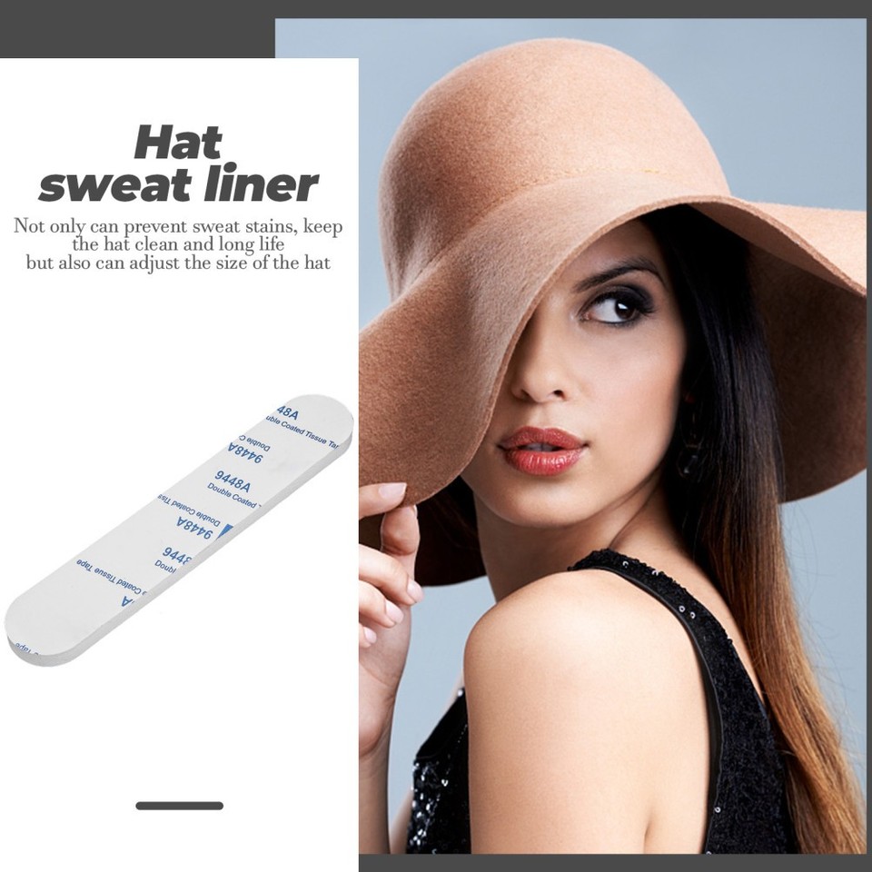 30 Pcs Hat Sweat Liner Pad for Cap Absorbent Fitted Size Reducer | eBay ...