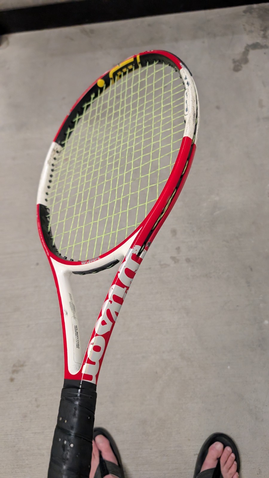 Wilson Ncode Six-One 95 16x18 4 1/2" Tennis Racket 7/10 | eBay