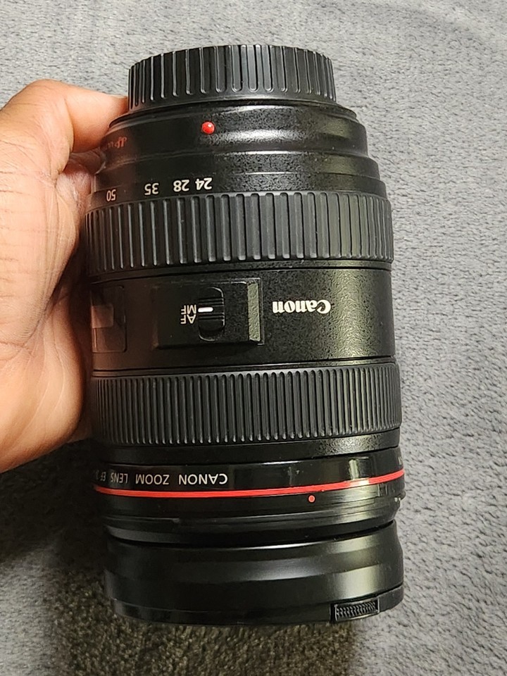Canon EF 24-70mm f/2.8L USM Professional Camera Lens Red Ring Black Z ...