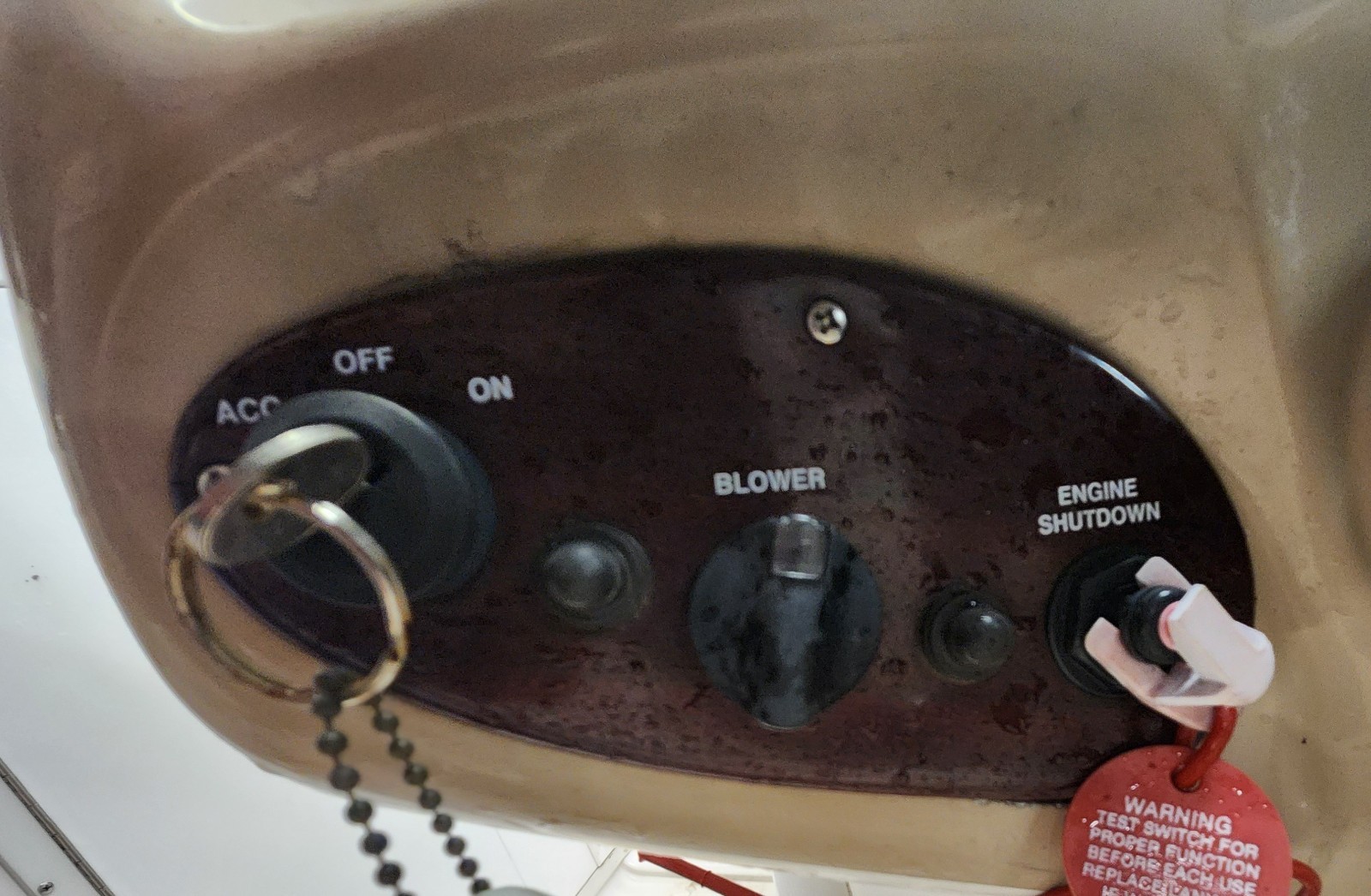 2000 CHRIS CRAFT 210 DASH IGNITION SWITCH BLOWER SWITCH DASH PANEL | eBay