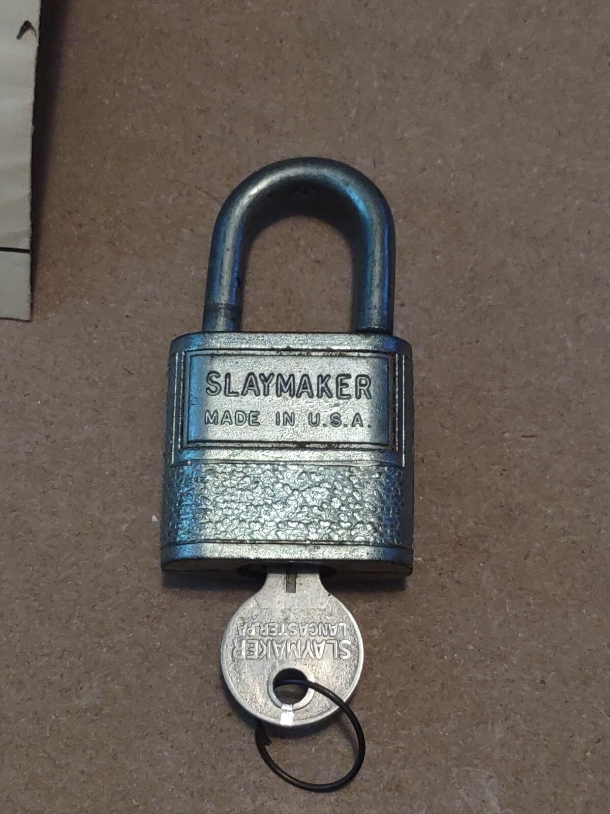 Vintage Slaymaker Padlock Lock With Original Key | eBay