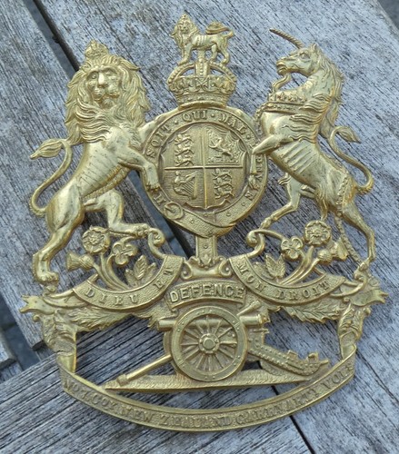 RARE New Zealand Army Badge HELMET PLATE No. 7 Coy GARRISON Artillery ...