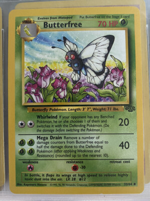 Pokémon TCG Butterfree Jungle 33/64 Regular Unlimited Uncommon | eBay
