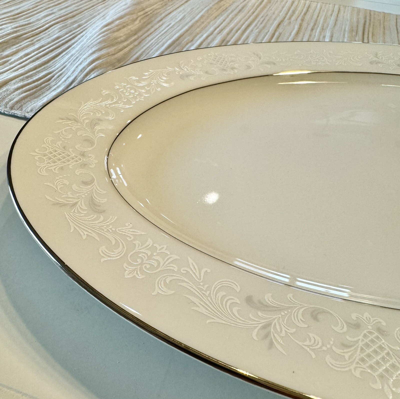 Sango Fine China Of Japan 14” Oval Serving Platter Florence Pattern ...