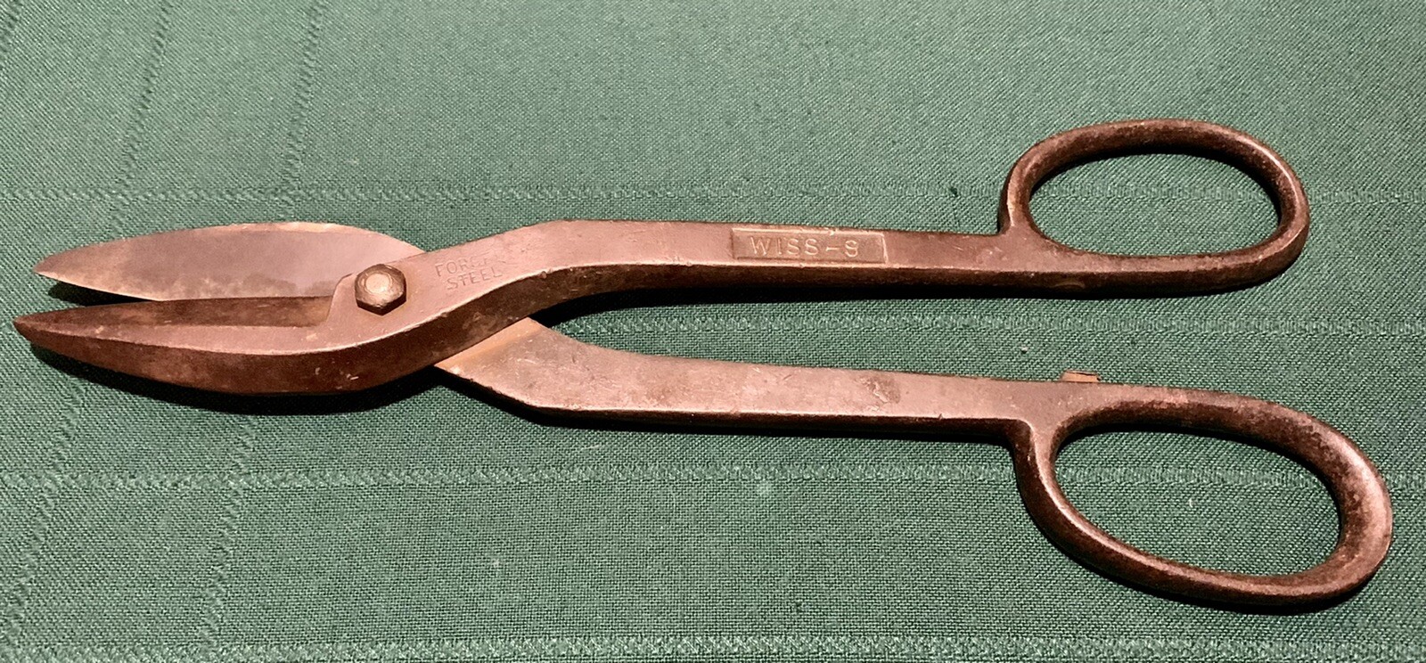 Vtg J WISS & SONS Newark NJ USA 9 Forged Steel Sheet Metal Cutting Shears 12.75” | eBay