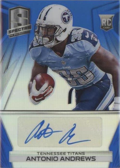 2014 Panini Spectra - Rookie Autographs Antonio Andrews #288 Blue Prizm ...