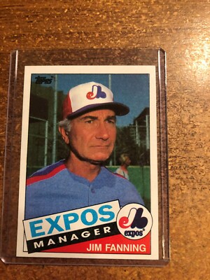 1985 Topps Baseball # 759 Jim Fanning Expos Manager/Checklist Unused | eBay