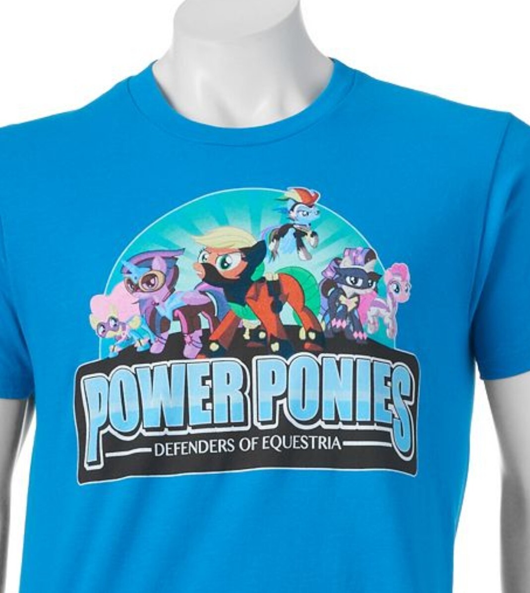 SALE! New POWER PONIES Defenders of Equestria MLP T-shirt L WeLoveFine ...
