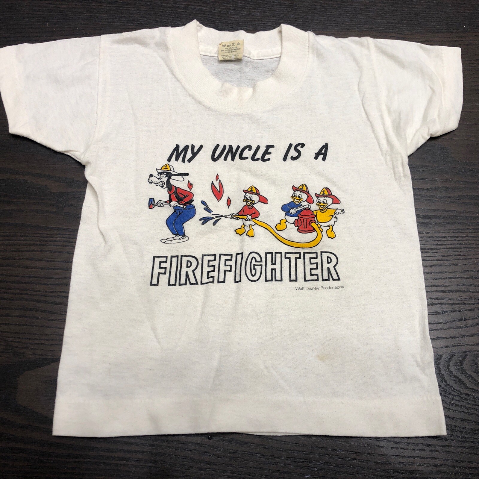 VTG Goofy My Uncle Is A Firefighter Walt Disney T-shi… - Gem