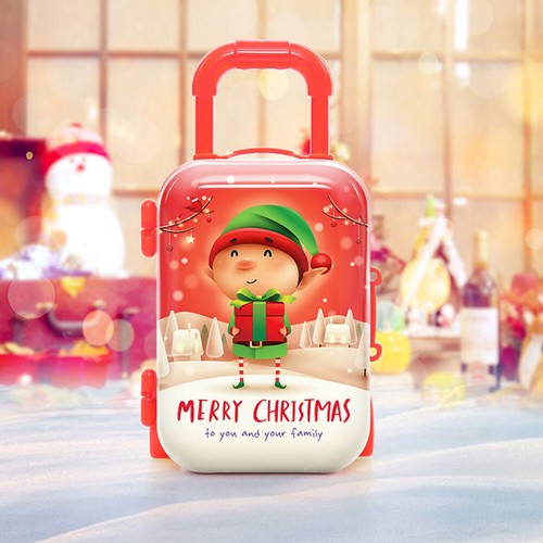 Christmas Gift Trolley Box Festival Theme Suitcase New Year Party ...