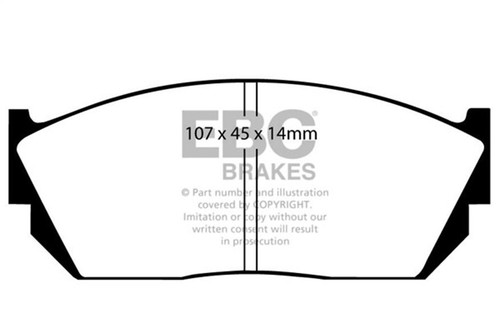 EBC Brakes UD276 Ultimax Brake Pads Fits 82-87 Civic | eBay