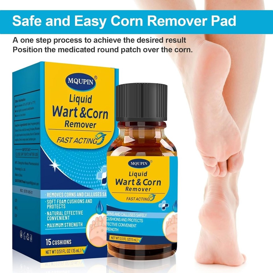 2 Bottles Liquid Wart Remover Rapid Soothing Wart Remover Liquid Fast ...