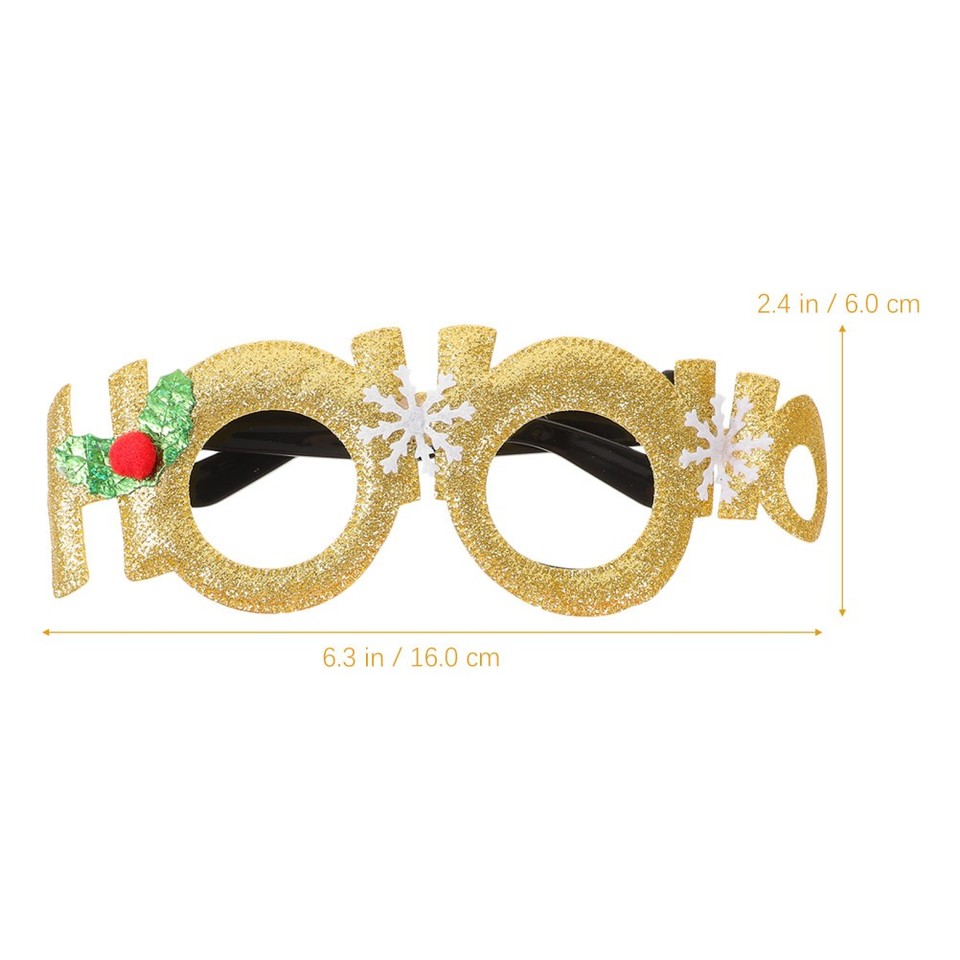 2 Pcs Festival Glasses Photo Booth Frame Holiday Party Frames Unique ...