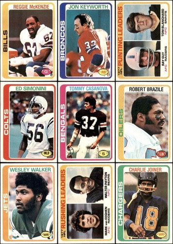 Lot of (880) 1978 Assorted Topps Football VGEX to NR-MT *GMCARDS* | eBay