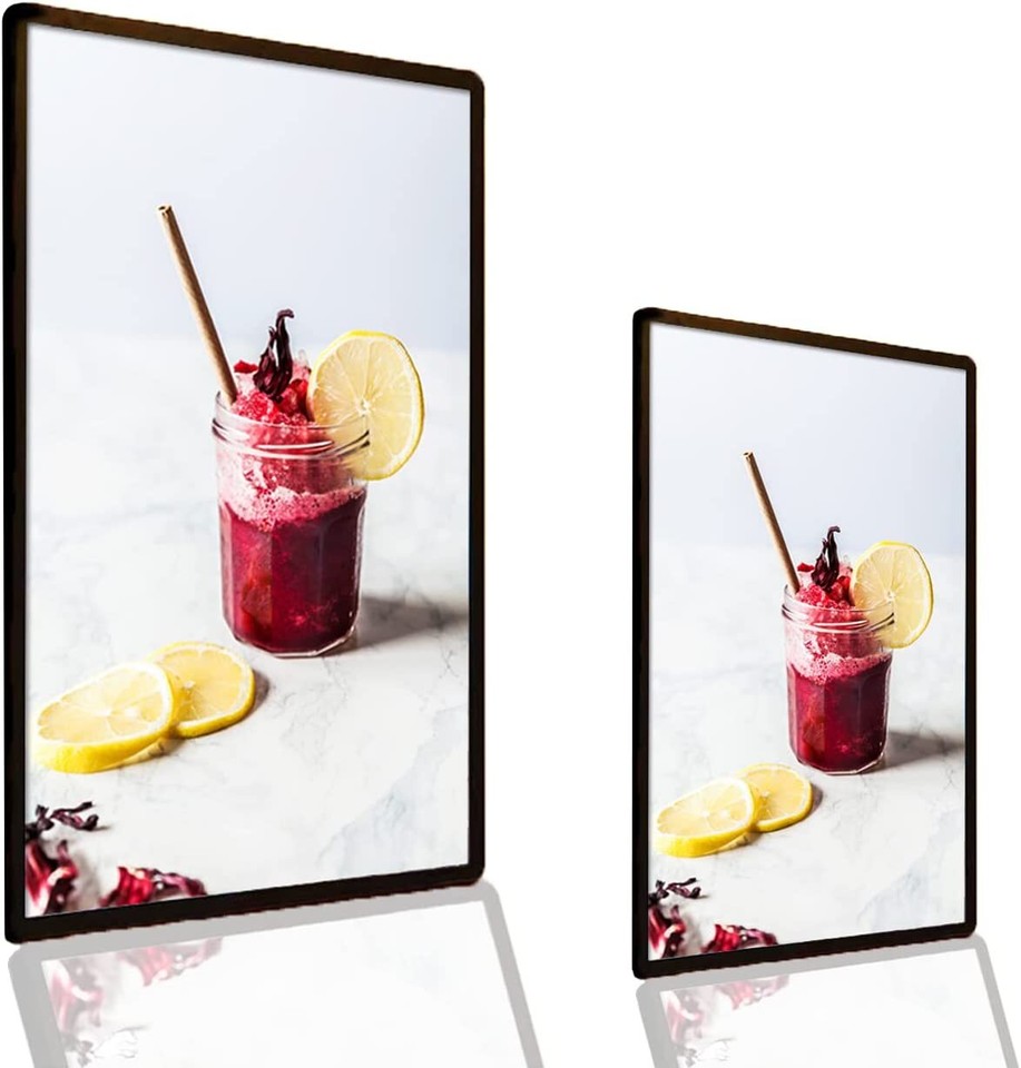 Ultra-thin LED Light Box Restaurant Cafe Poster Illuminate Frame Menu ...