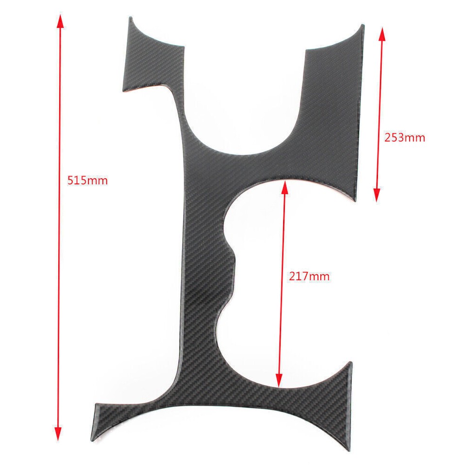 Carbon Fiber Interior Gear Shift Panel Cover Trim Fit Ford Mustang 2015 ...
