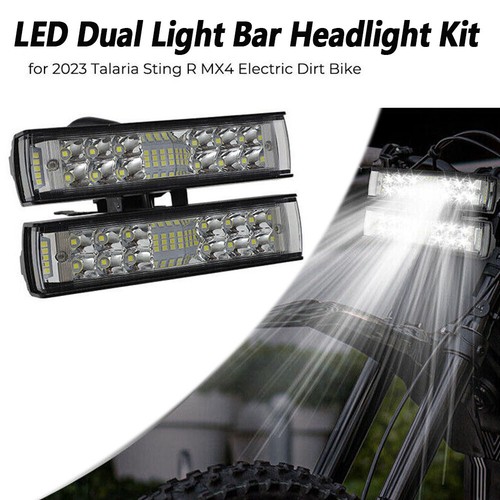LED Headlight Dual Light Bar Kit W/ Switch For Talaria Sting MX4 R Dirt ...