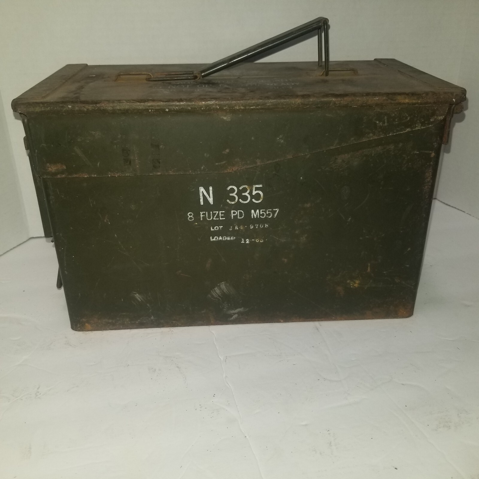 Military Metal Box Army Box American - Vintage Military Ammunition Ammo ...