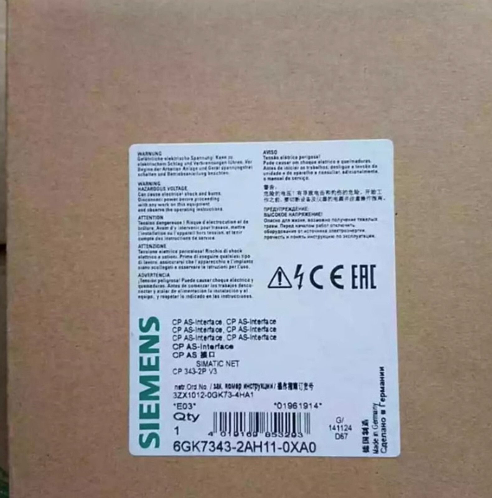 NEW Siemens 6GK7343-2AH11-0XA0 6GK7 343-2AH11-0XA0 | eBay
