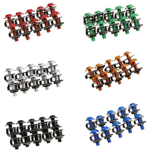 10Pcs Motorcycle Bodywork Screws M6 6mm Fairing Fixing Bolt Wearproof ...