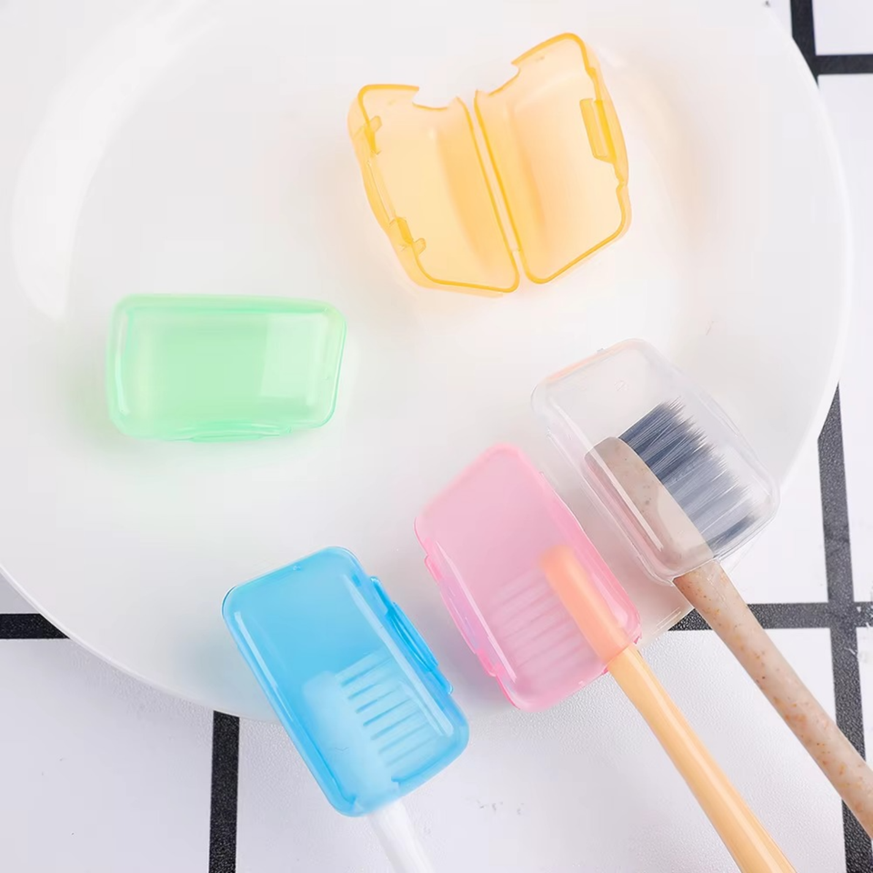 5pcs Portable Toothbrush Head Cover, Toothbrush Protector Cap Holder ...