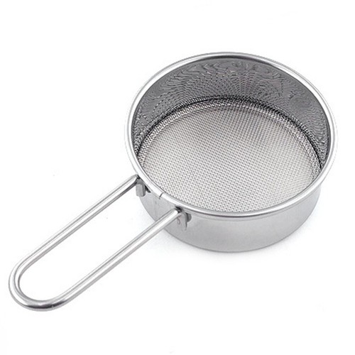 Stainless Steel Flour Sieve Hand-Held Mesh Screen Filter Sifter W ...