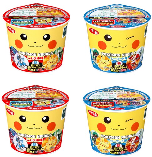 Pokemon Noodles Ramen Pikachu Stickers Instant Soy Sauce Seafood 2 ...
