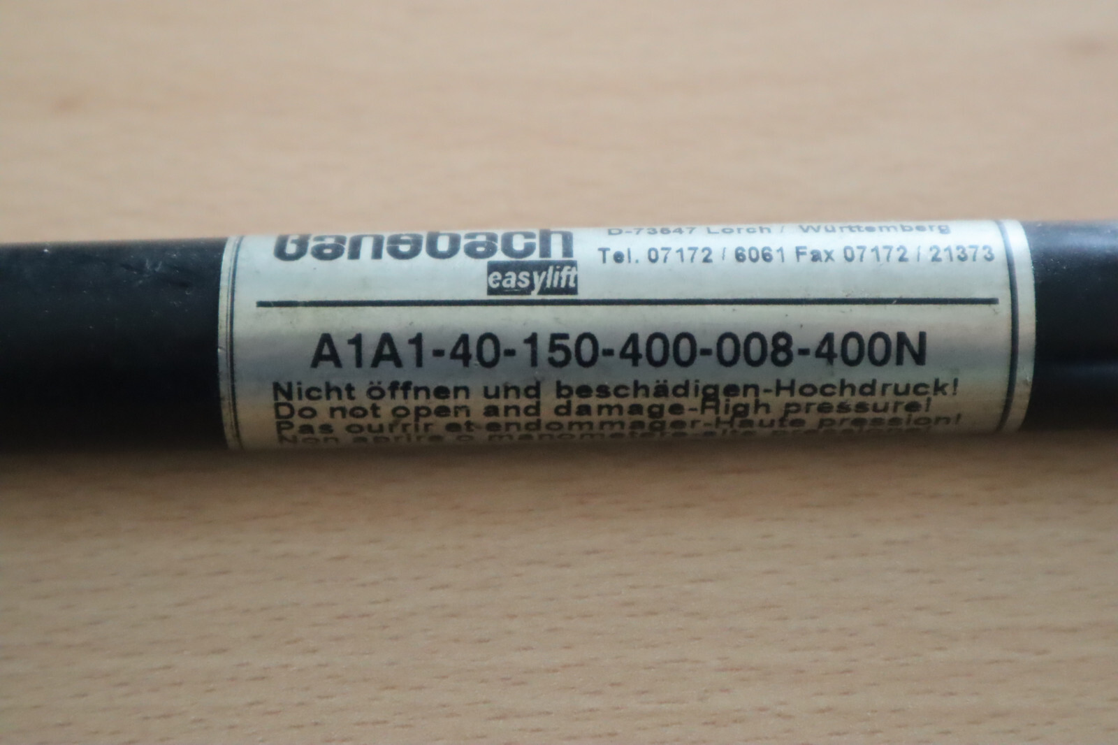 Bansbach easylift Gasdruckdämpfer A1A1-40-150-400-008-400N | eBay.de
