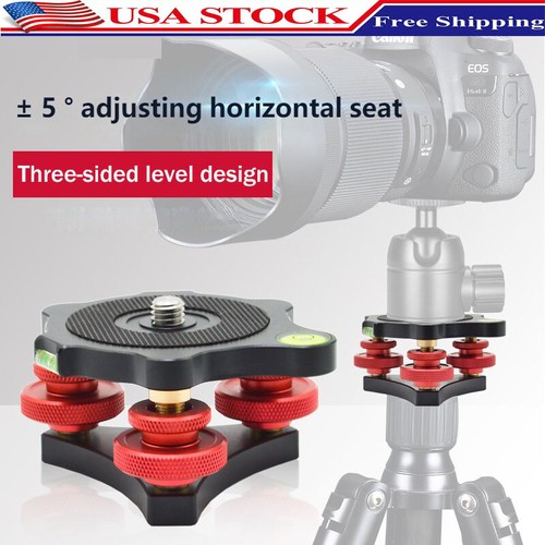 Triple-wheel Precision Leveler Camera Tripod Head Leveling Base | eBay