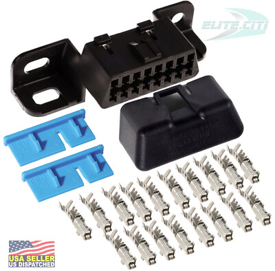 OBD II OBD2 Serial Port ALDL Data Link DLC Repair Kit ODB2 w/COVER CAP ...