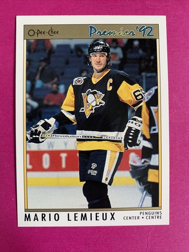 🐶 1992-93 O-Pee-Chee Premier Mario Lemieux #114 Pittsburgh Penguins | eBay