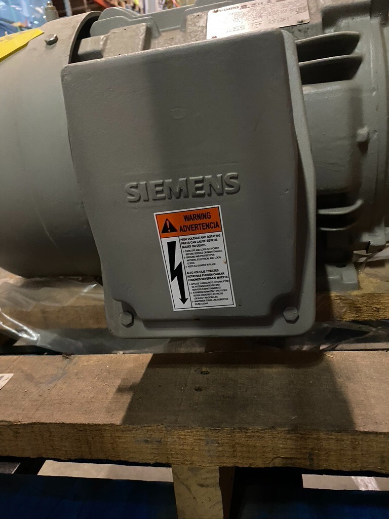 Siemens 50 HP AC Electric Motor 326ts Frame 460 Volt 3535 RPM Type ...